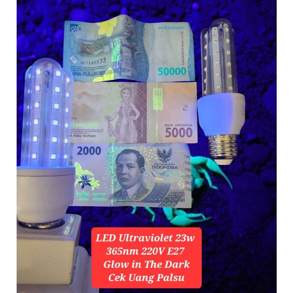 Jual Lampu LED UV ULTRA BLB E27 3U 27W/ 23W / 2U 18W / Jagung 12W Cek ...