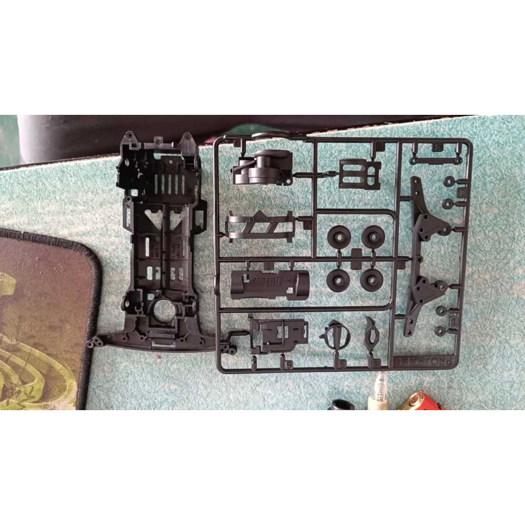 Jual READY- CHASSIS SUPER 2 CARBON - PROJECT D (set chassis gearbox ...