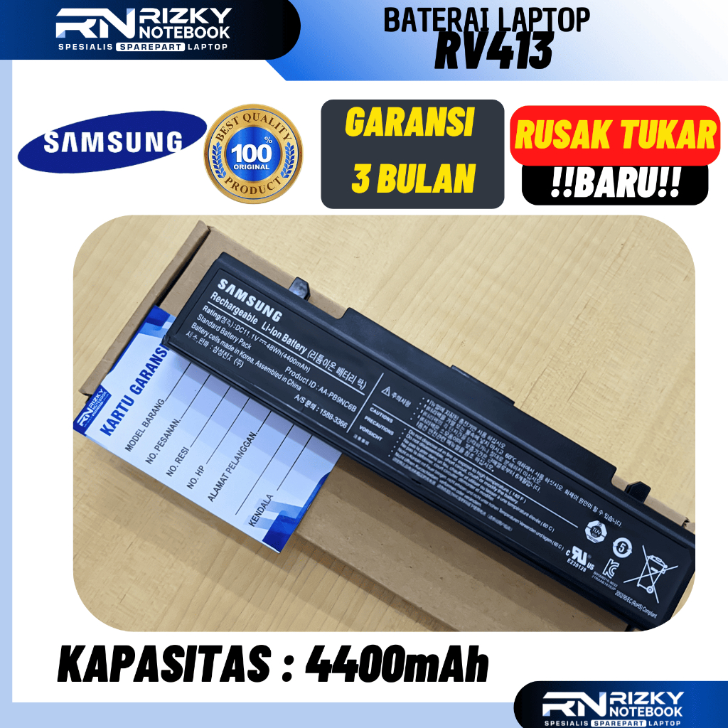 Jual Baterai Laptop Samsung Np355 Np300 Np275 RV409 RV408 RV508 RV711 ...