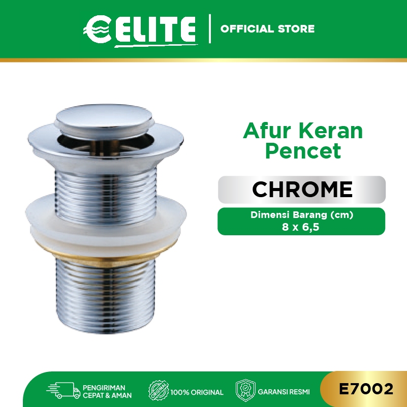 Jual ELITE - Afur Kran Pencet / Afur Wastafel - Stainless Steel 304 ...