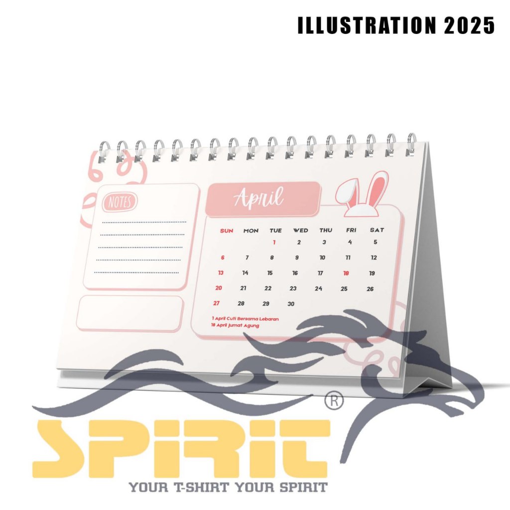 Jual Kalender duduk 2025/kalender hiasan meja duduk tahun 2025 aestetik ...