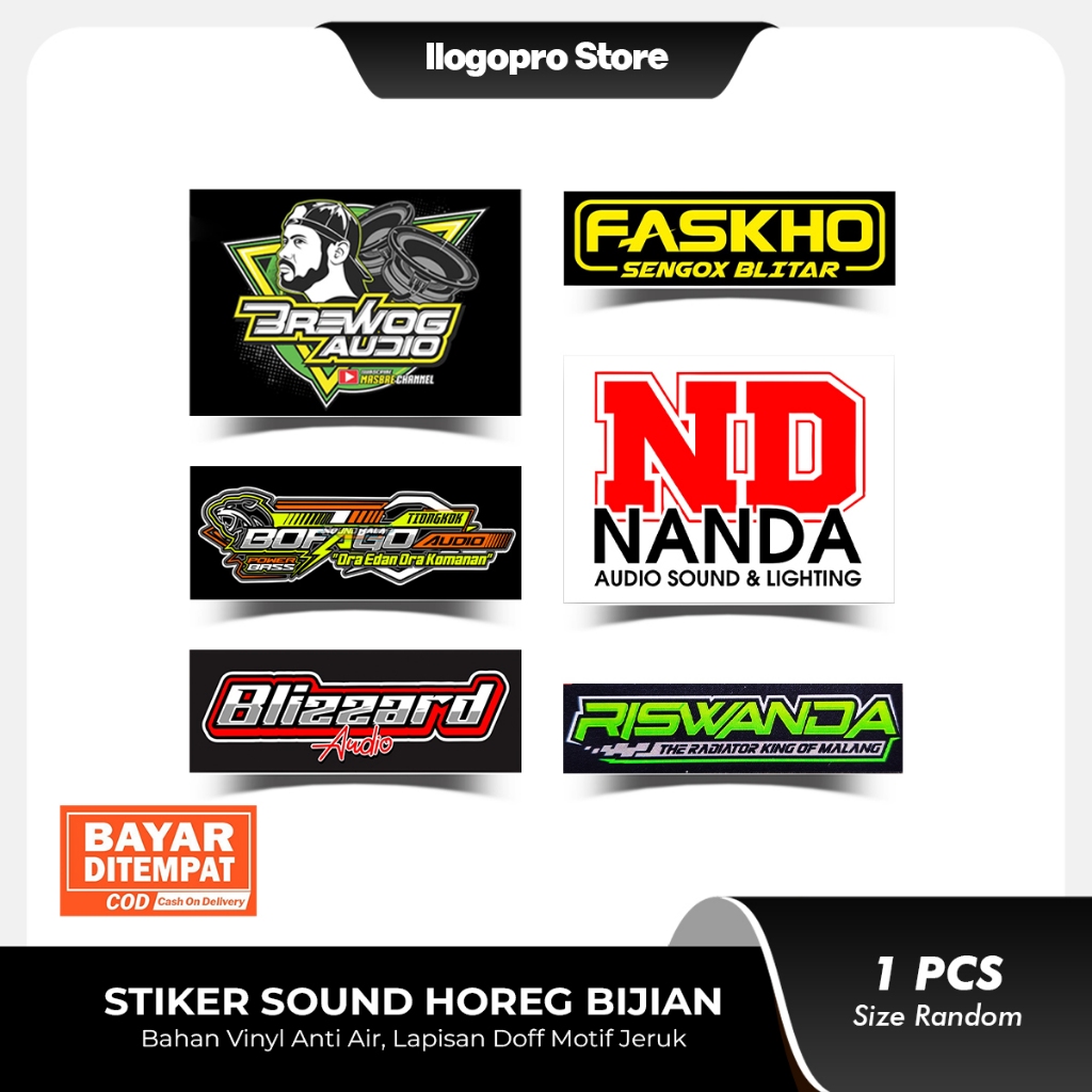 Jual Stiker Sound System LENGKAP Karnaval Horeg Bahan Vinyl Anti Air Doff Premium - Bijian ...