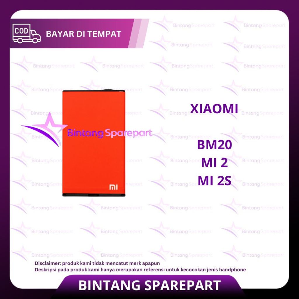 Jual BATERAI XIAOMI BM20 / MI 2 / MI 2S | Shopee Indonesia