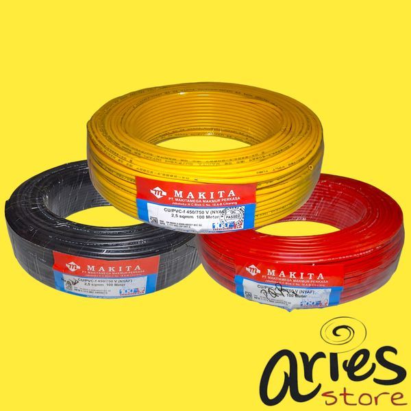 Jual KABEL SERABUT NYAF 2.5 MM MAKITA ECERAN 1 METER | Shopee Indonesia