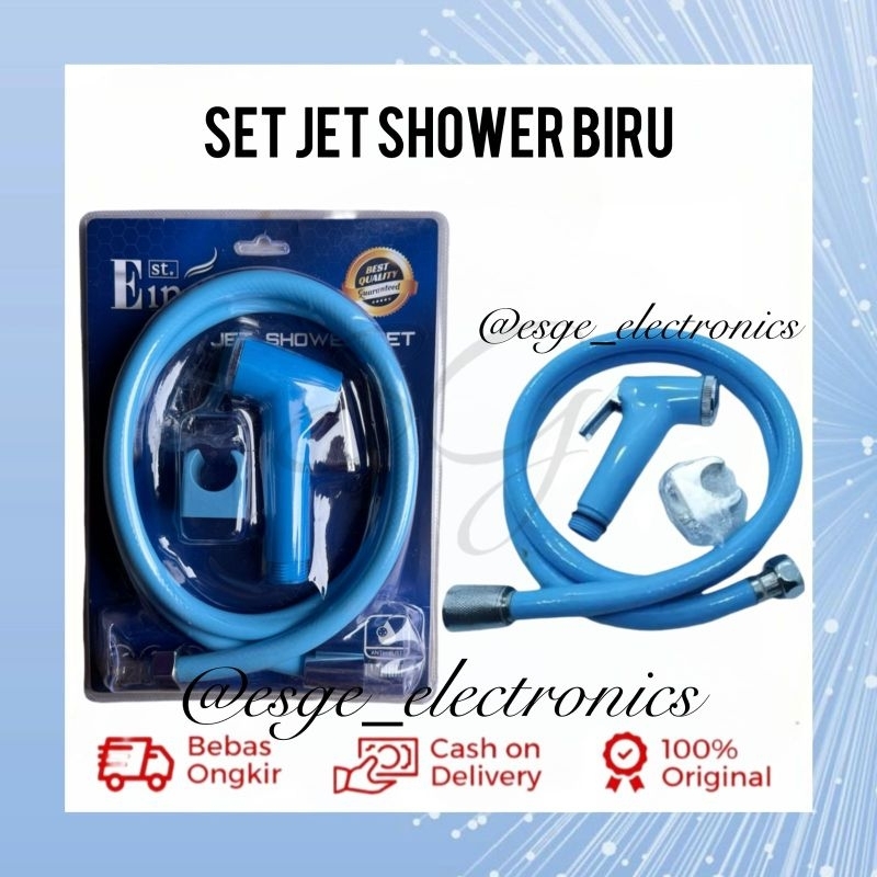 Jual SET HAND SHOWER SET JET BIDET TOILET BLUE ELEKTRIK SET BIDET CEBOK ...