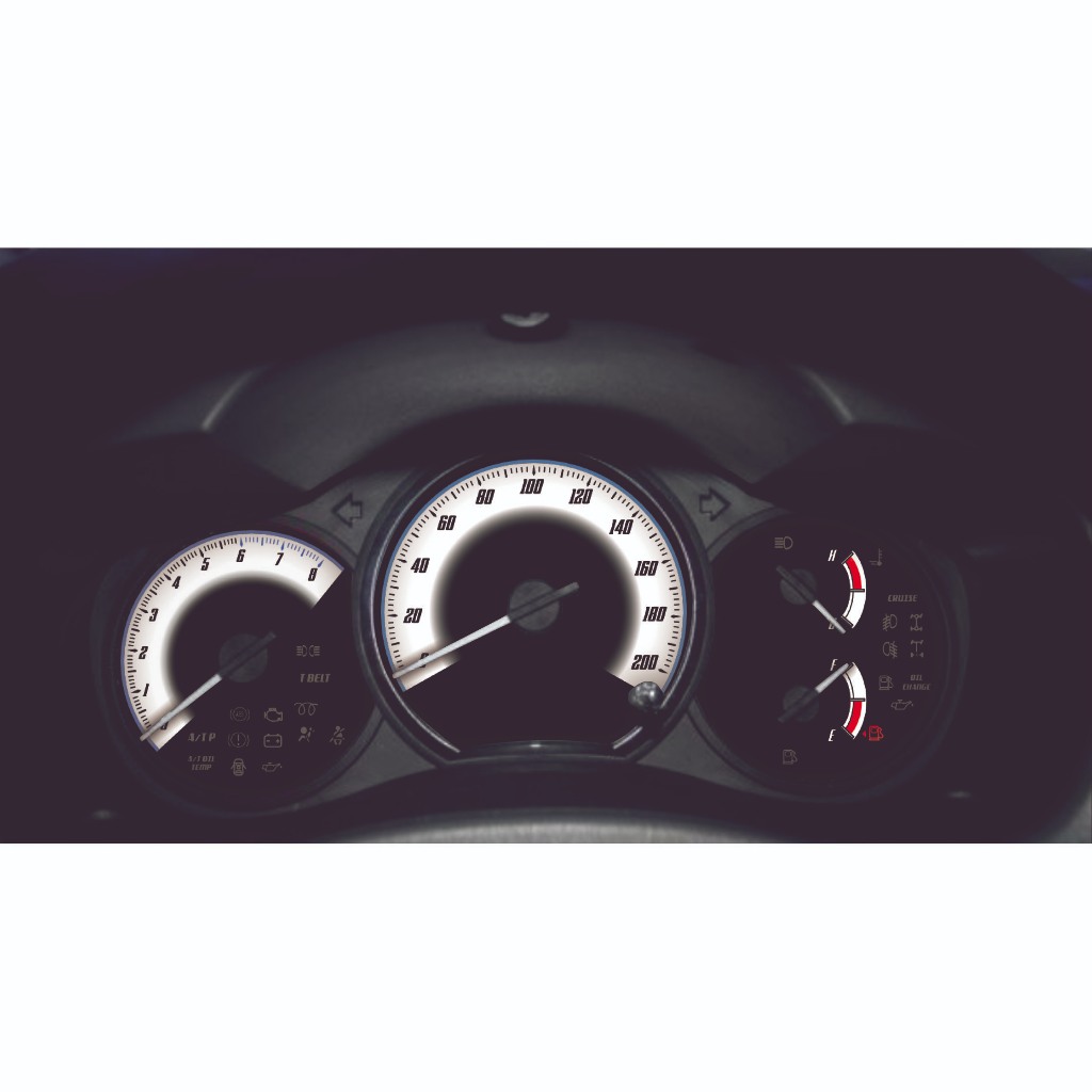 Jual Custom Speedometer Mobil Innova White Series | Shopee Indonesia