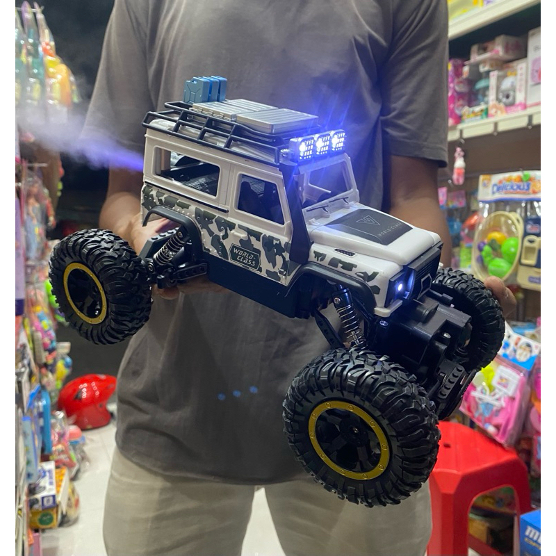 Jual RC Bintang Jeep Rubicon 4WD Spray Asap Led Bisa Buat Lomba ...