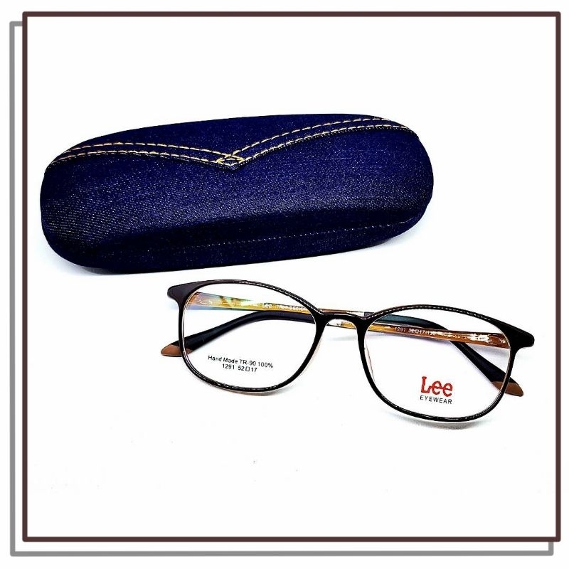 Jual FRAME KACAMATA PLASTIK LEE 1291 Model Keren Elegan Bulat Oval ...