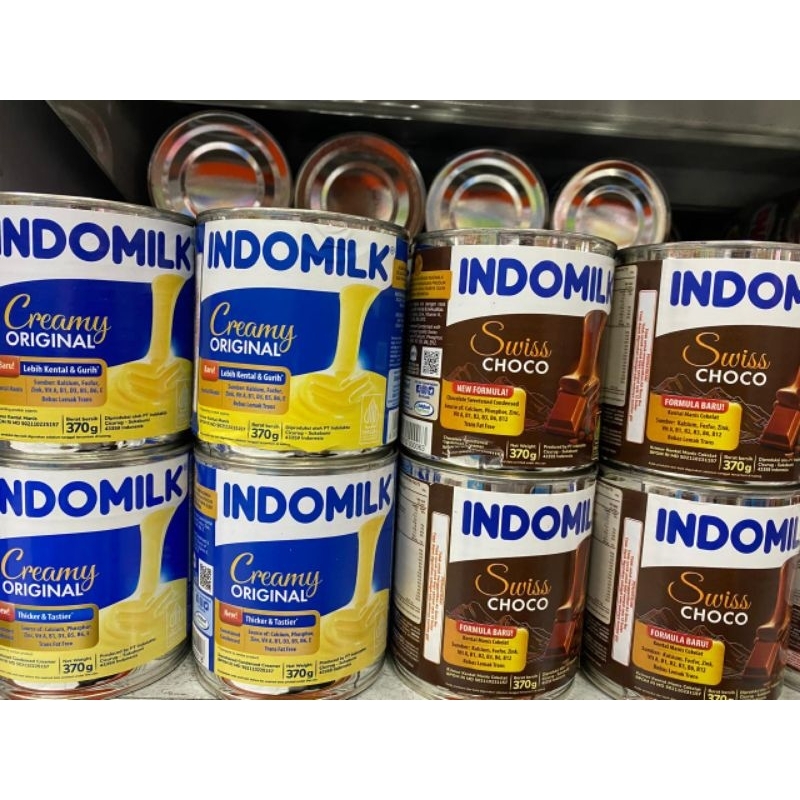 Jual Indomilk SKM creamy original dan coklat 370gr kaleng | Shopee ...