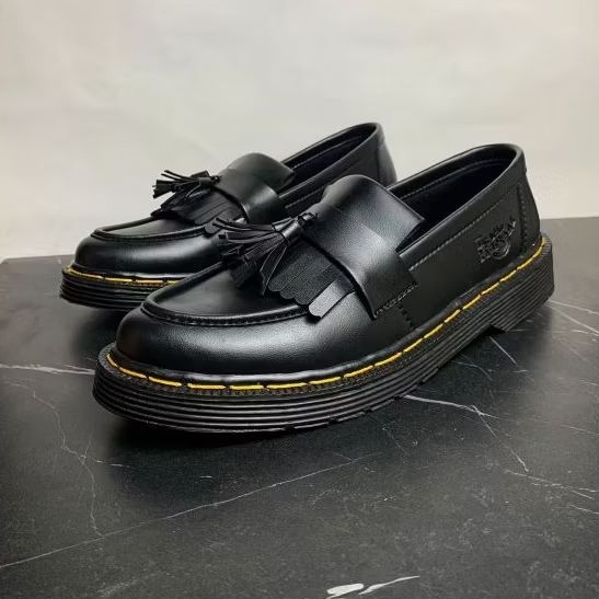 Jual Sepatu Docmart Feny Loafers pria Slip on Dr Martisn Hitam Casual ...