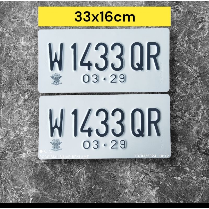 Jual JDM,mobil.33 x 16 cm. FONT LAMA, HARGA 1 SET(depan belakang ...