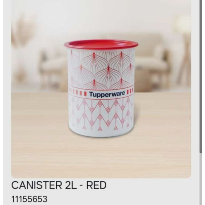 Jual Canister 2 Liter Red Tupperware | Shopee Indonesia