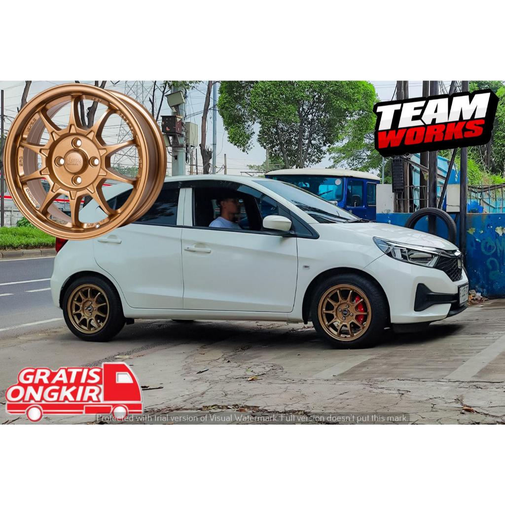 Jual VELG RACING MOBIL BRIO SIRION RING 15 HSR BOROKO SRD LUBANG 4X100 PELAG R15 BRONZE LEBAR 6 ...