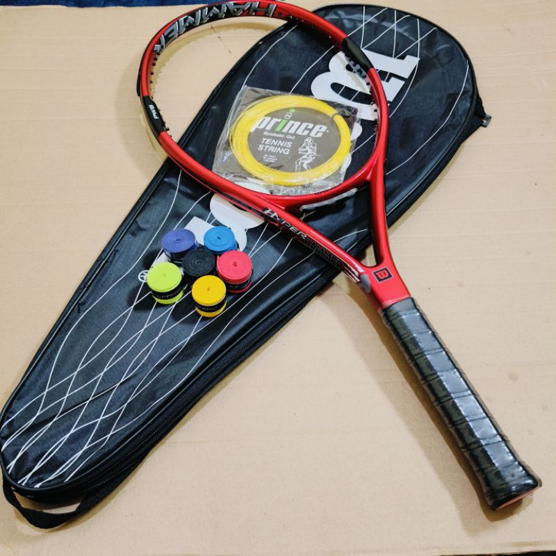 Jual RAKET TENIS WILSON HYPER HAMMER RED FREE TAS DAN GRIP | Shopee ...