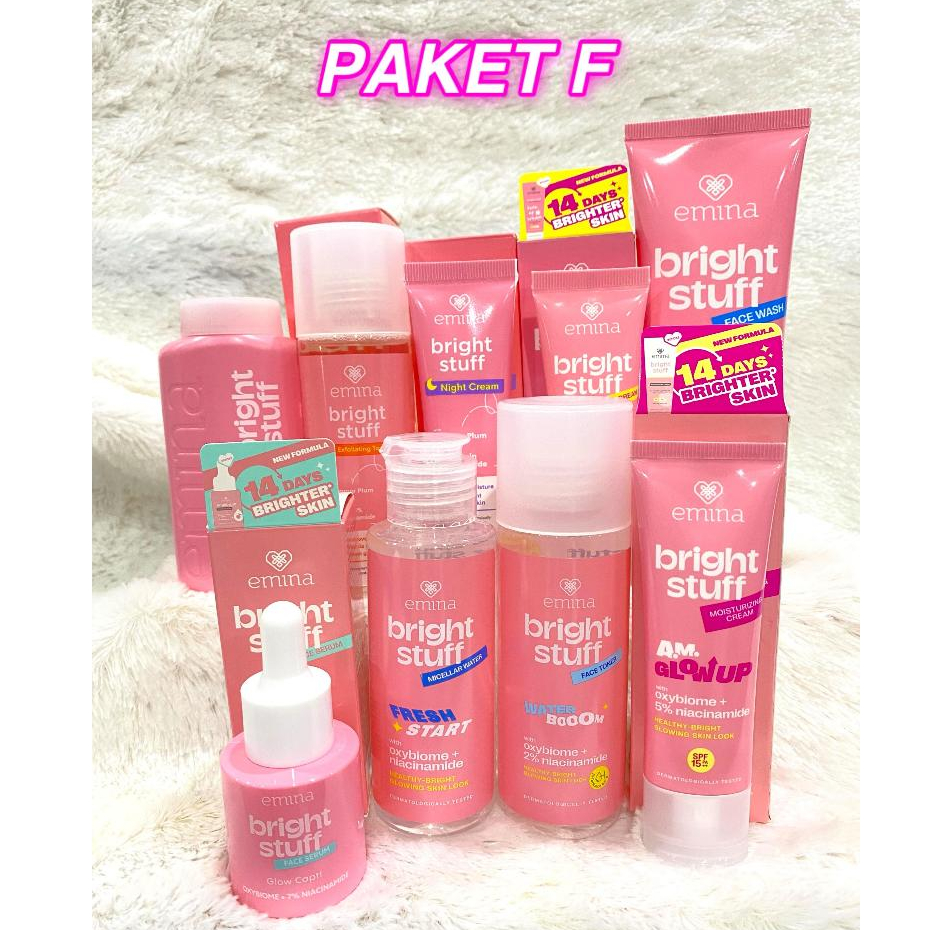 Jual Emina Paket Brigh Stuff Lengkap Kemasan Besar | Brighstuff Paket ...