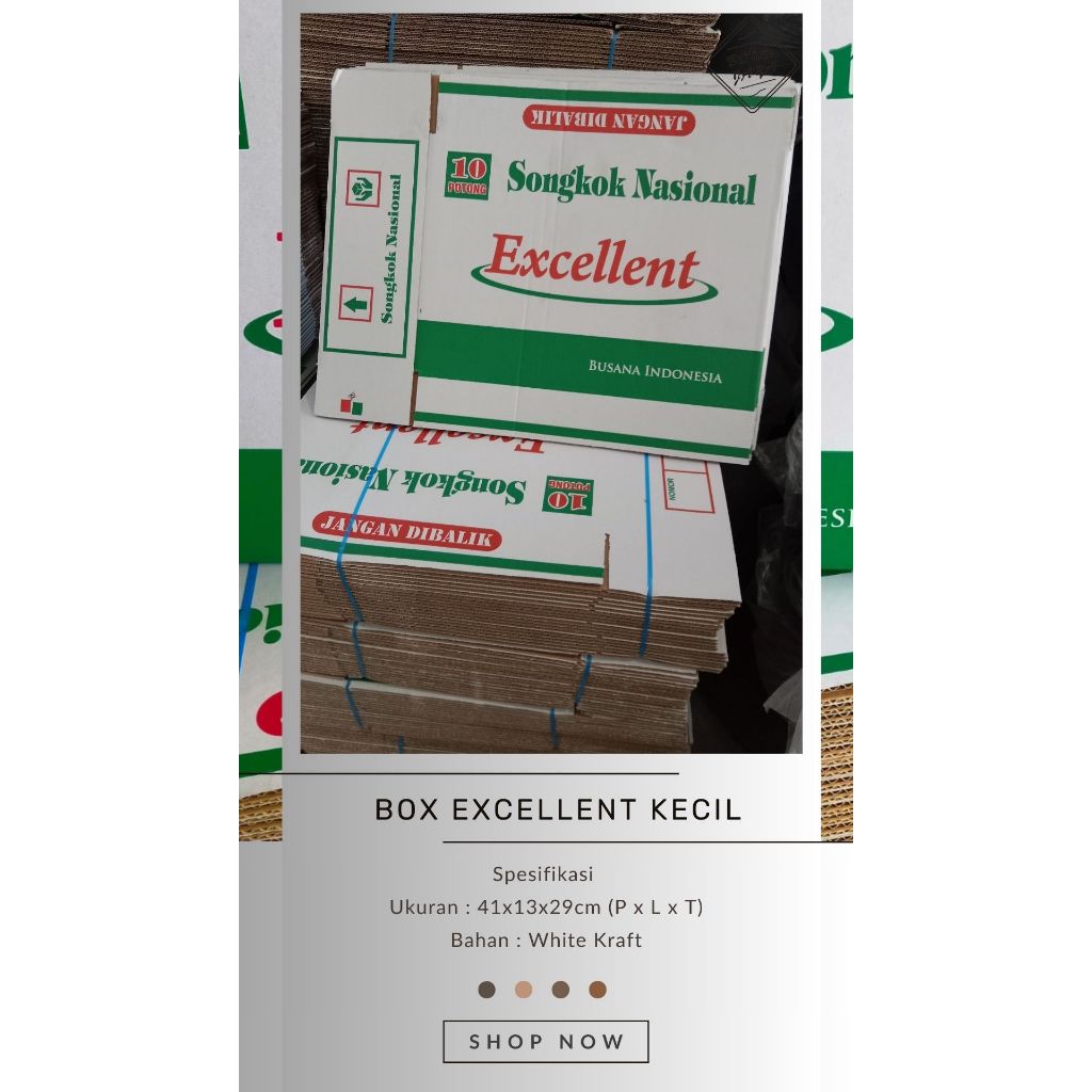 Jual Ecer Lembaran Box Songkok Kecil Ukuran 41x13,5x29cm Isi 10 Peci ...