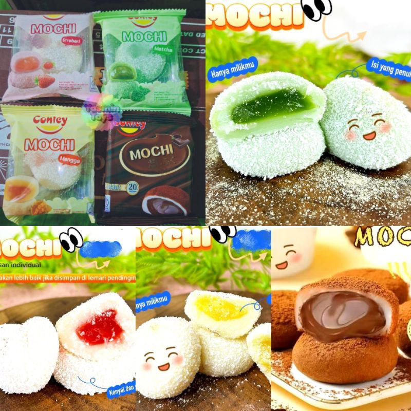 Jual 10PCS KUE MOCHI CONLEY MOCHI VIRAL ANEKA RASA STRAWBERRY COKLAT ...
