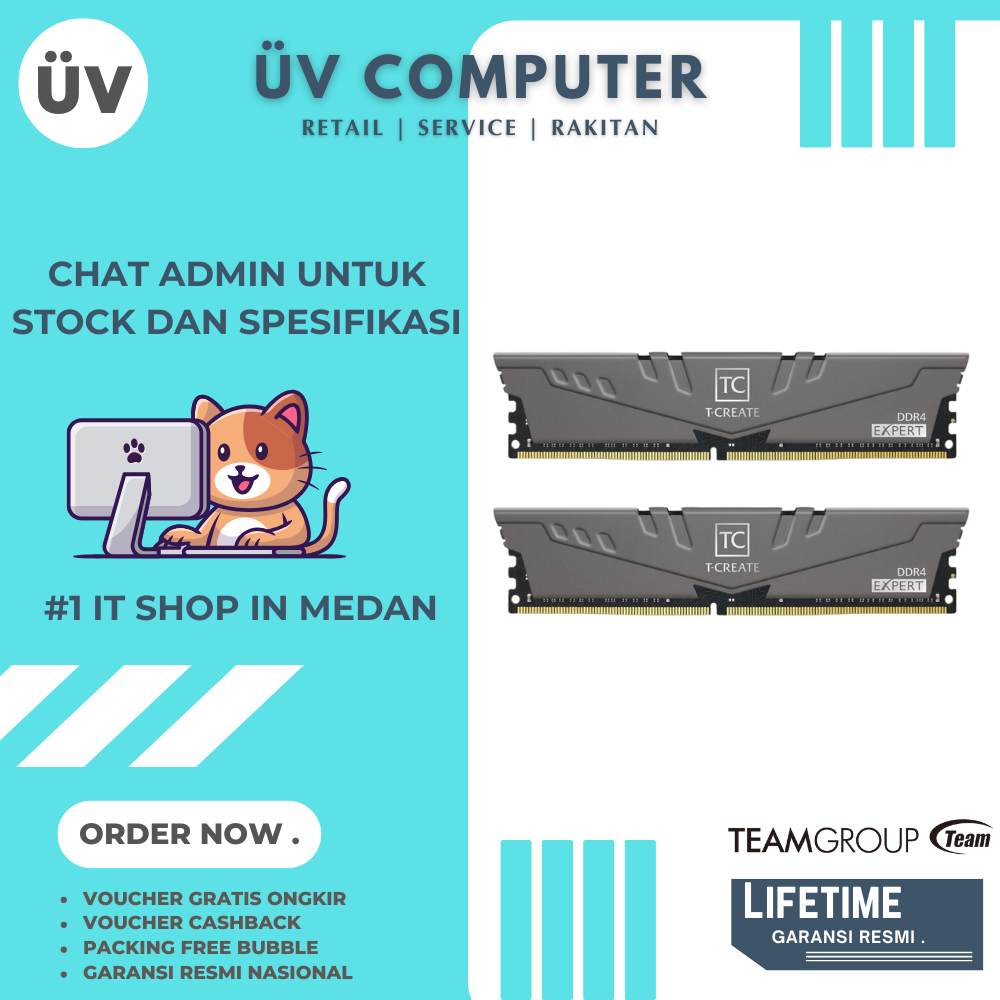 Jual RAM DDR4 TeamGroup Team Group T-CREATE EXPERT Memory DDR4 Grey Abu ...