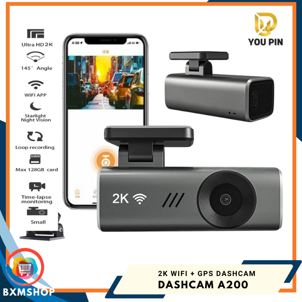 Jual YOU PIN A200 Dash Cam Hidden WiFi Recorder Kamera Depan Mobil ...
