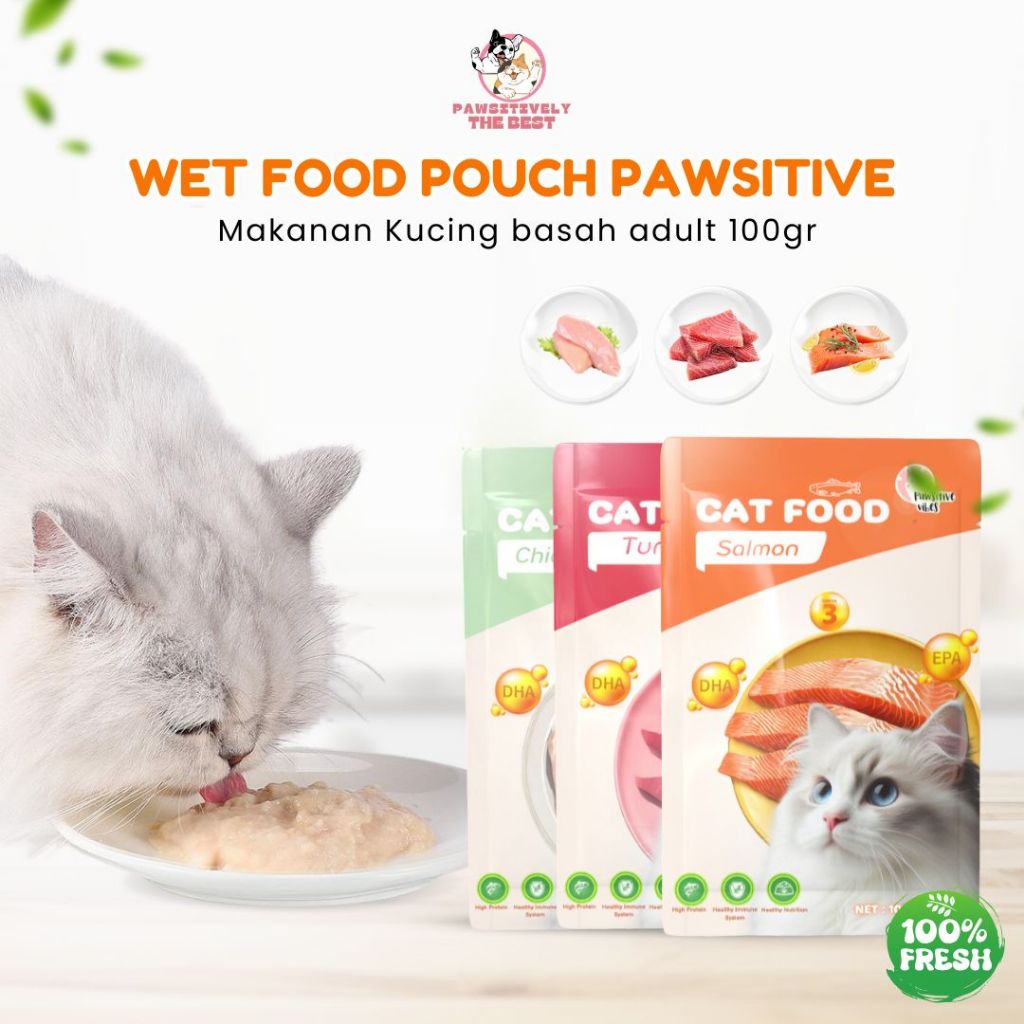 Jual Makanan Kucing Basah Adult 100gr - Wet Food Pouch Makanan Kucing ...