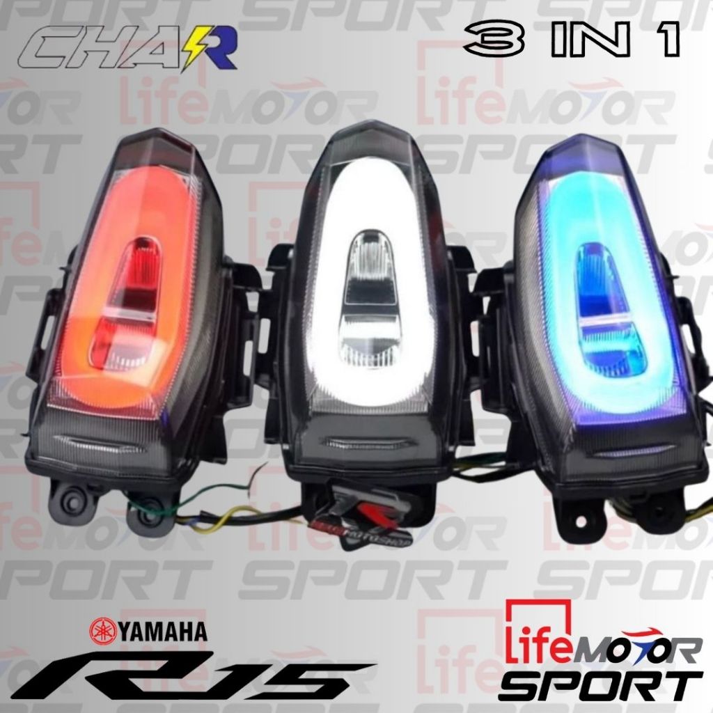 Jual Lampu stoplamp R15 V3 / stop lamp belakang yamaha R15 3 in 1 R15 ...