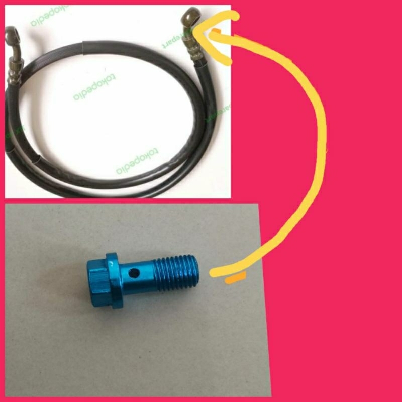 Jual BAUT SELANG CAKRAM UNIVERSAL SEMUA MOTOR POSH PANJANG DRAT 2 CM ...