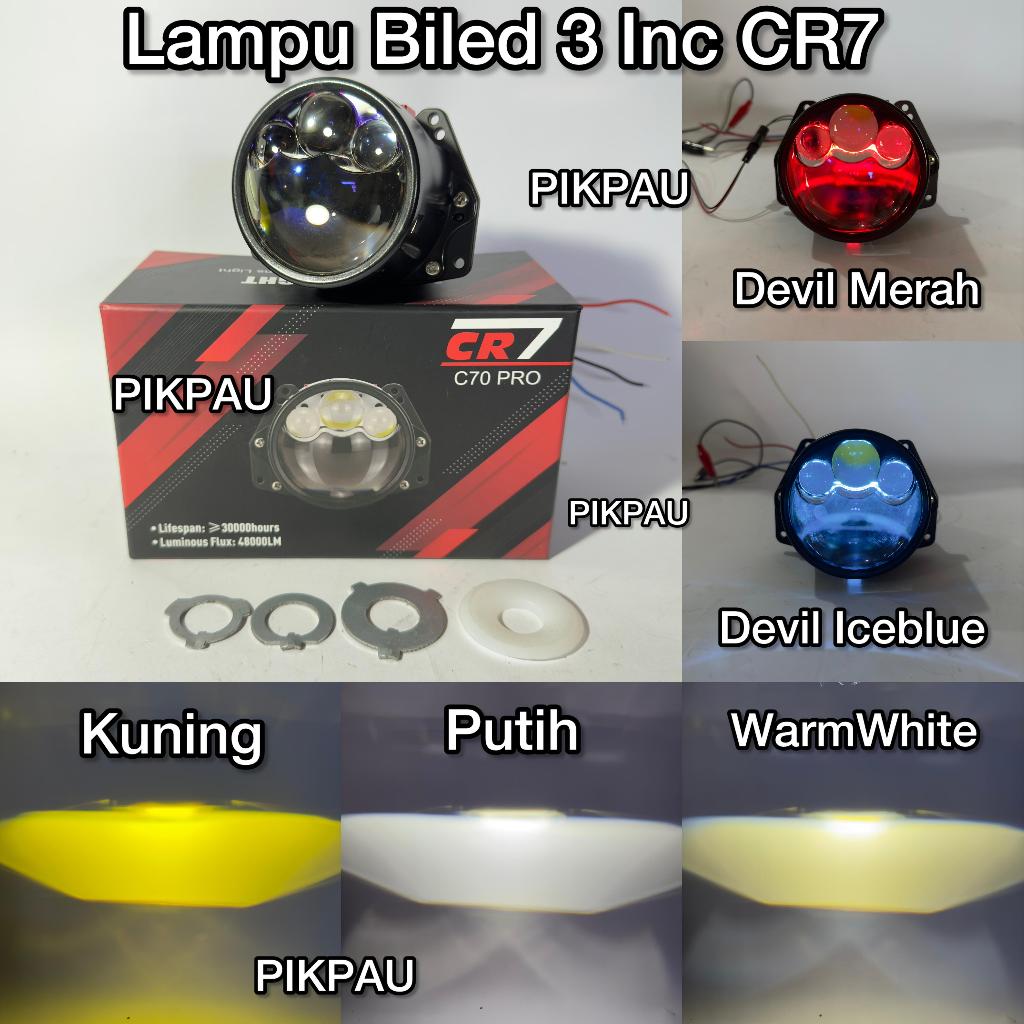 Jual CR7 Lampu Utama Biled 3inc C70 Pro Original Dengan Kipas Pendingin ...