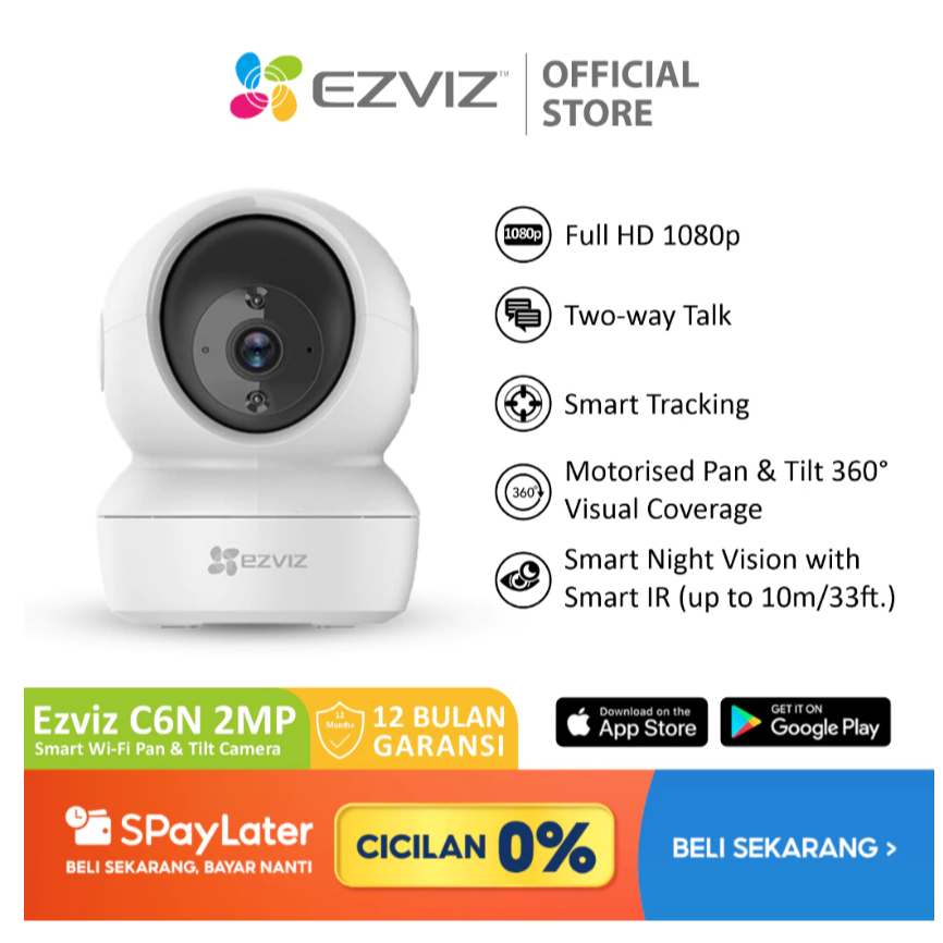 Jual Ezviz C6N 4MP Smart Wifi Pan Tilt IP Camera CCTV Indoor 2K Khusus ...