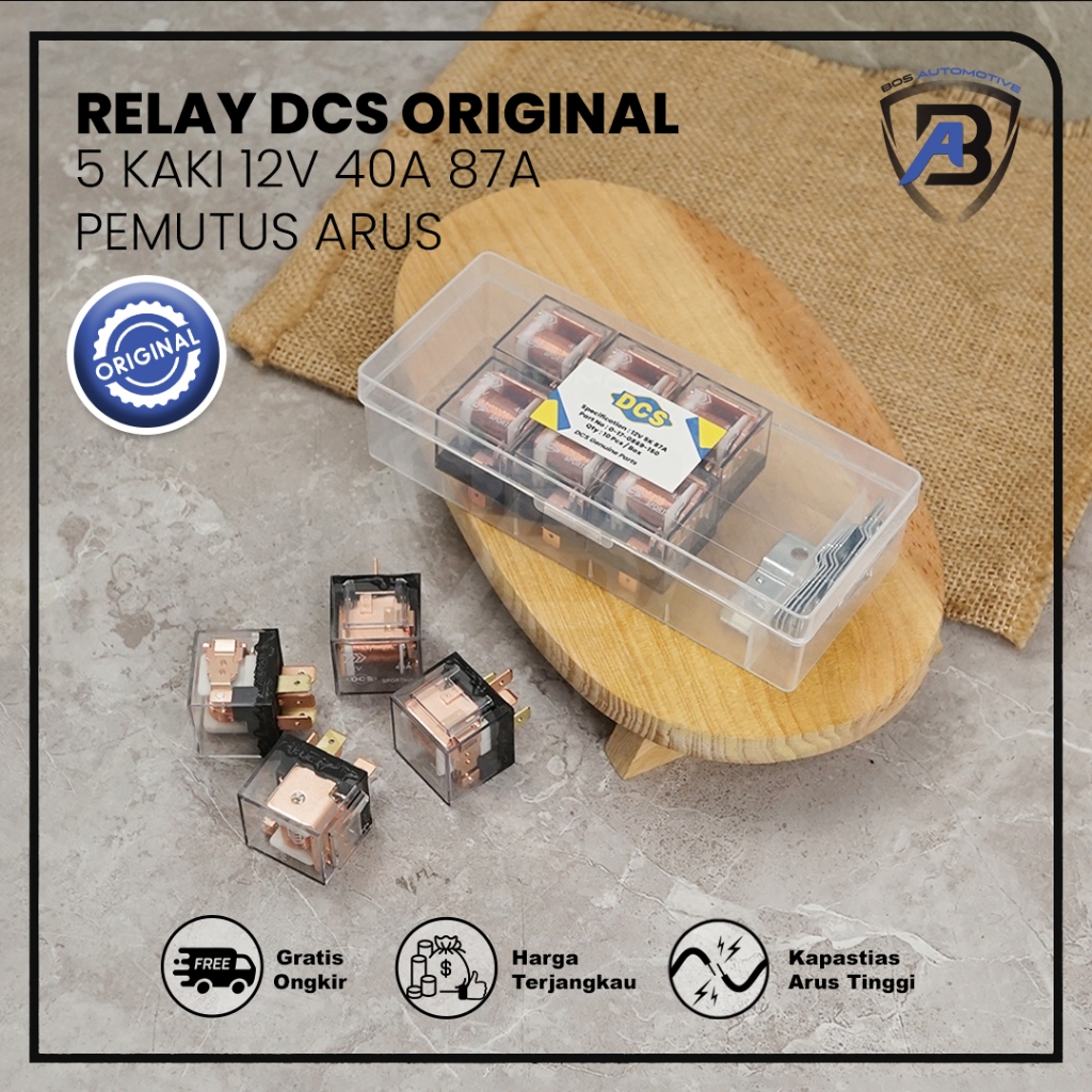 Jual Relay DCS MX Sportlich Kaki 5 Pin 87a Pemutus Arus 12v 40a Mobil ...