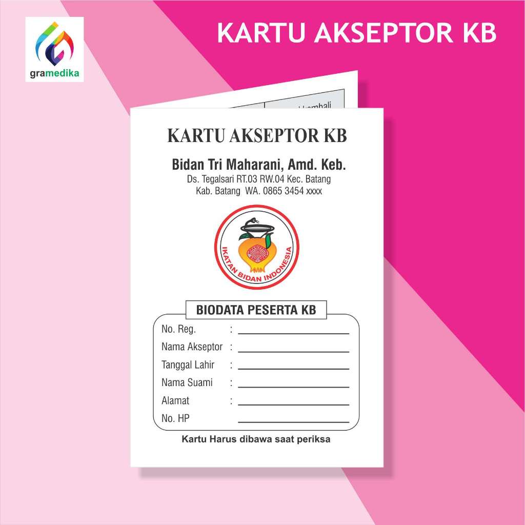 Jual Kartu Akseptor KB Murah/Kartu KB (isi 100 pcs) | Shopee Indonesia