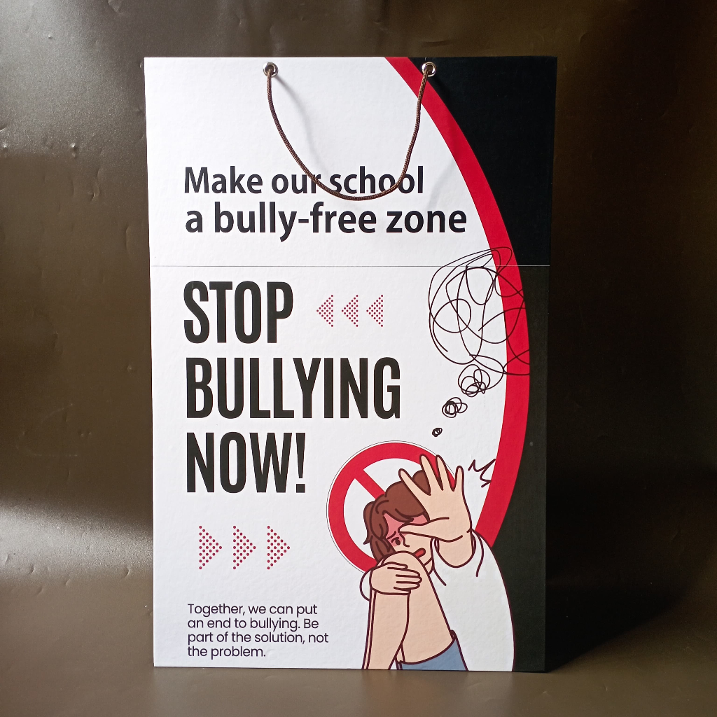 Jual Poster Gantung A3 | Hard Poster Make Our School a Bully Free Zone ...