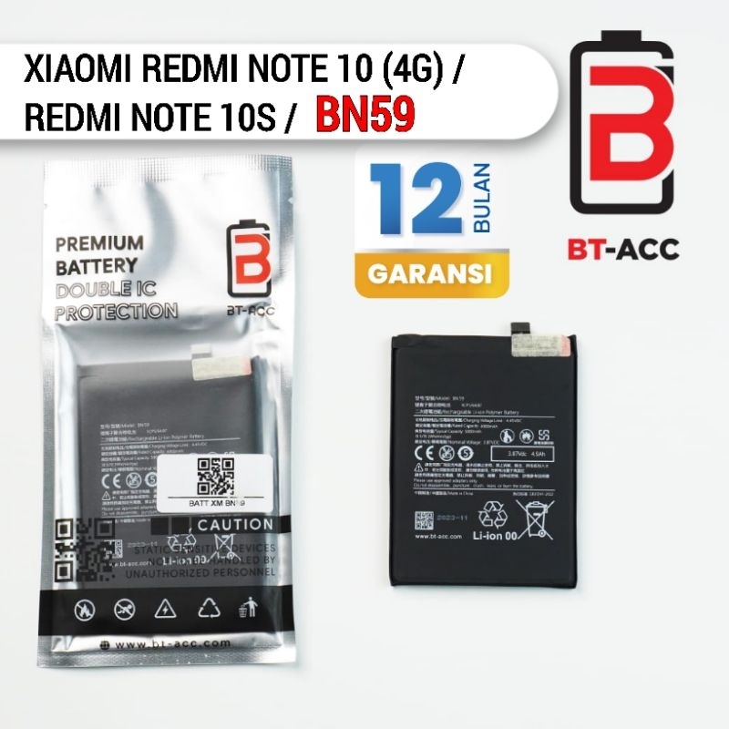 Jual BATTERY BT-ACC BN59 XIAOMI REDMI NOTE 10(4G)/REDMI NOTE 10S (5.000 ...