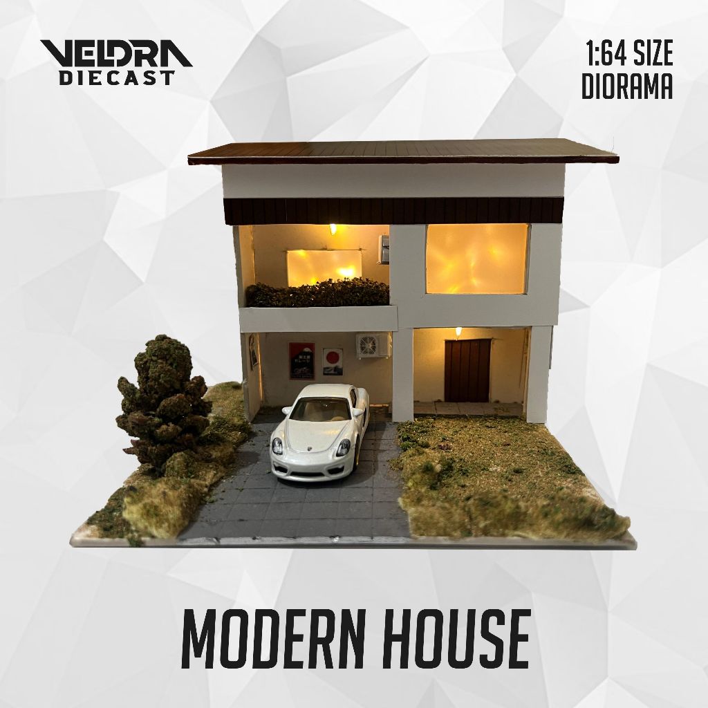 Jual Diorama Diecast 1:64 Tema Modern House | Shopee Indonesia