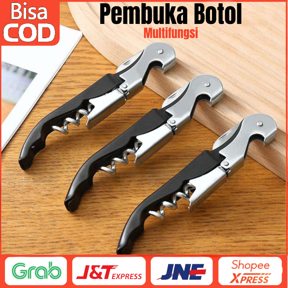 Jual Corkscrew Alat Pembuka Tutup Botol Wine Opener Pembuka Botol ...