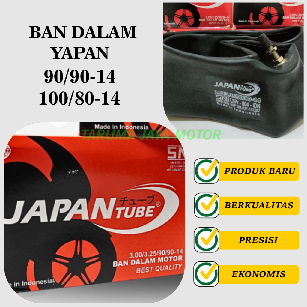 Jual Ban Dalam Japan Tube 300/325-14 (90/90-14 /100/80-14) Murah Motor Matic Universal ...