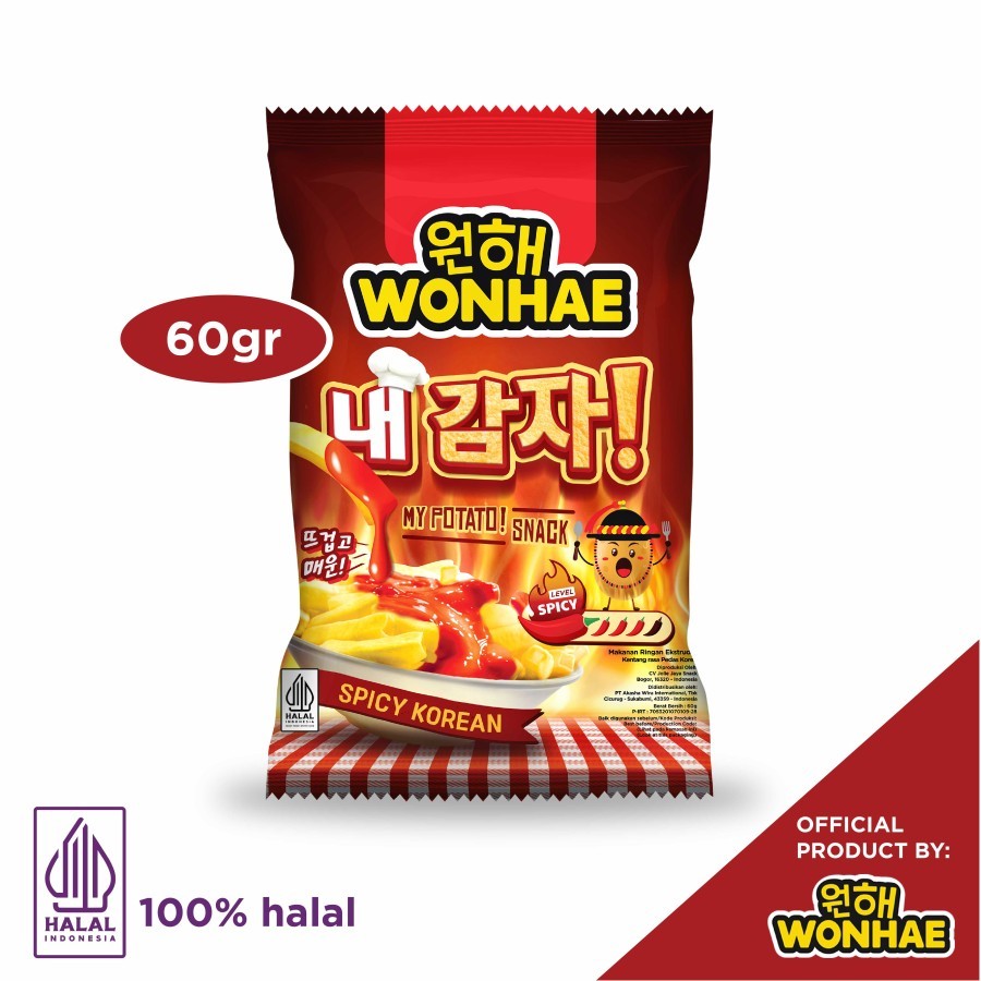 Jual Wonhae Potato Snack Spicy Korean by Mujigae | Shopee Indonesia