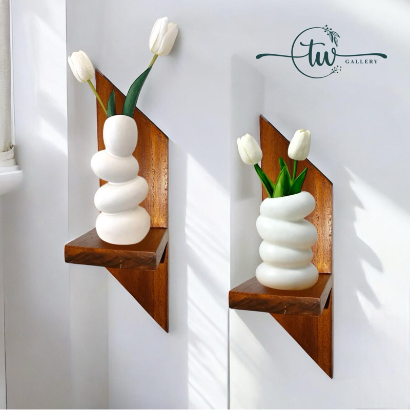 Jual Hiasan dinding kayu / Wall decoration / rak tatakan bunga / rak ...