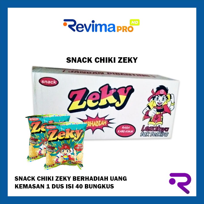 Jual Snack Cemilan Zeky Berhadiah Kemasan 1 Dus Isi 40 Bungkus | Shopee ...