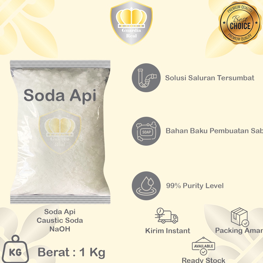 Jual BELANJA SEKARANG SEBELUM KEHABISAN Soda Api 1 Kg Caustic Soda ...
