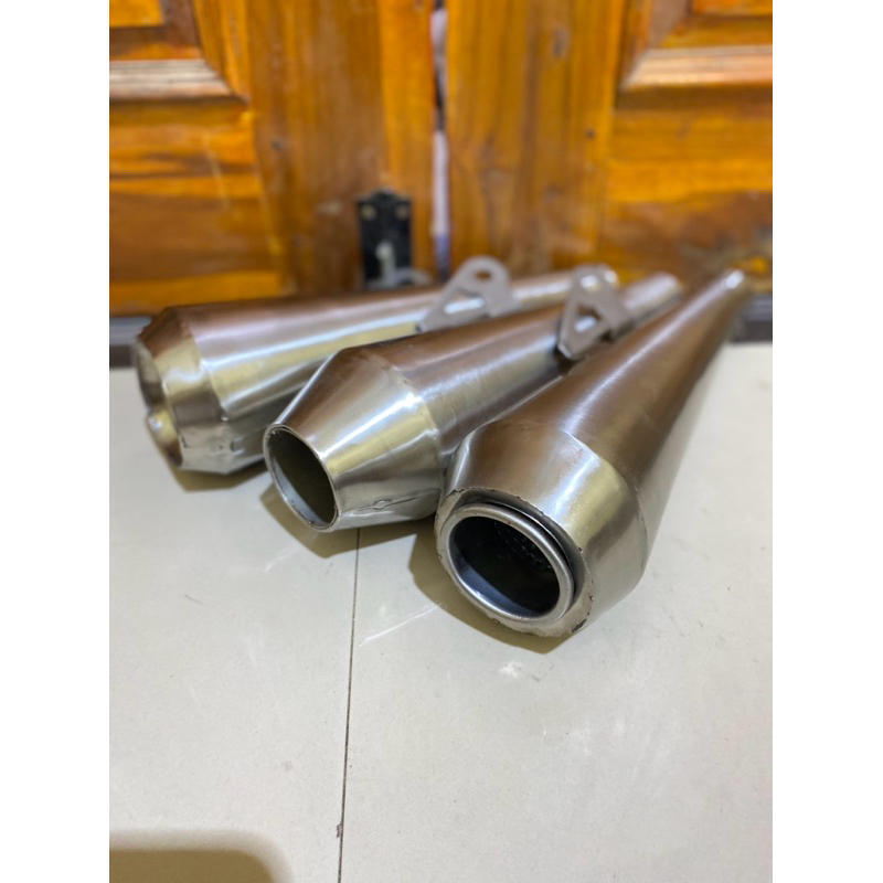 Jual Slencer knalpot custom japstyle Tiger Scorpio w175 xsr caferacer ...