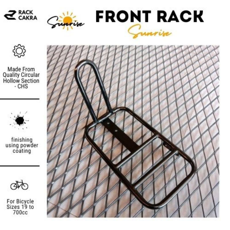 Jual Keranjang Sepeda Rak Depan Front Rack Sunrise Pannier | Shopee ...