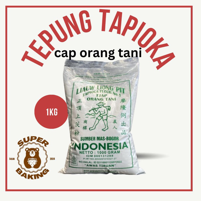Jual Tepung Tapioka Tjap Orang Tani Tirta Sentana 1Kg | Shopee Indonesia