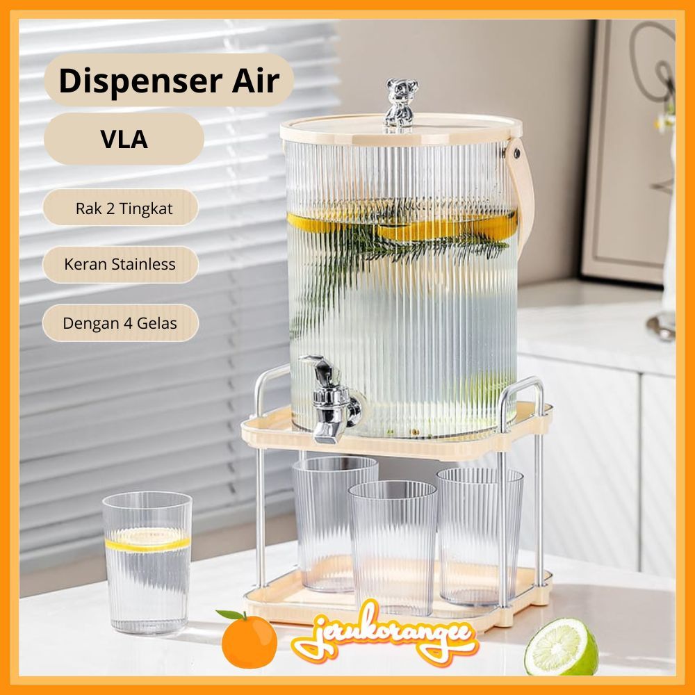 Jual jerukorangee VLA Dispenser Air Estetik Aesthetic Motif Beruang Set ...
