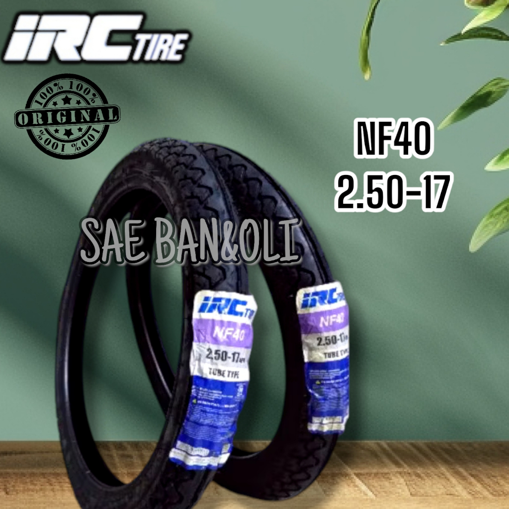 Jual BAN LUAR IRC 250-17 NF40 BAN MOTOR BEBEK BAN LUAR TUBETYPE ...