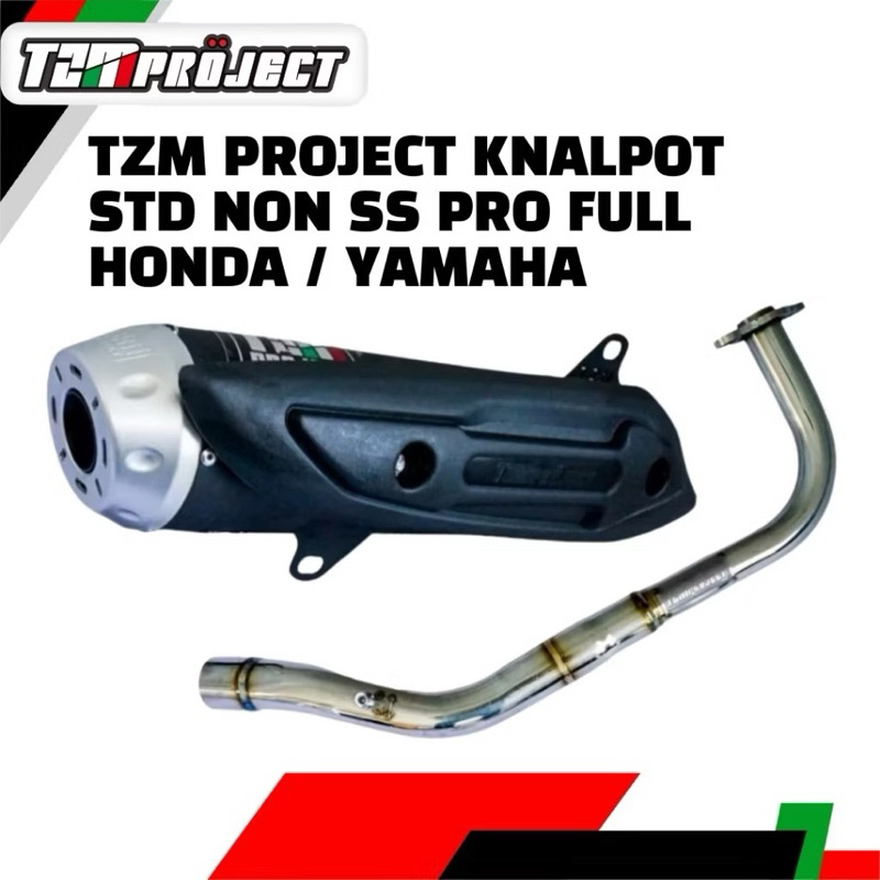 Jual TZM KNALPOT TZM PROJECT RACING STD NON SS PRO FULL PACKAGE BEAT SCOOPY GENIO VARIO 110 125 ...