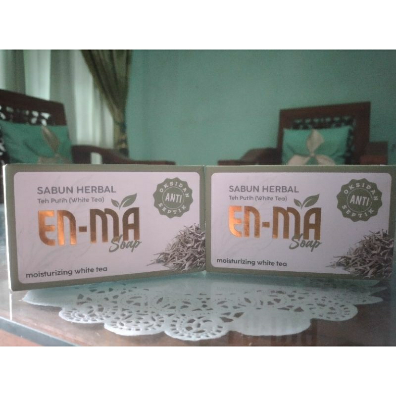 Jual SABUN HERBAL TEH PUTIH EN-MA SOAP MOISTURIZING WHITE TEA PUSAT TEH ...