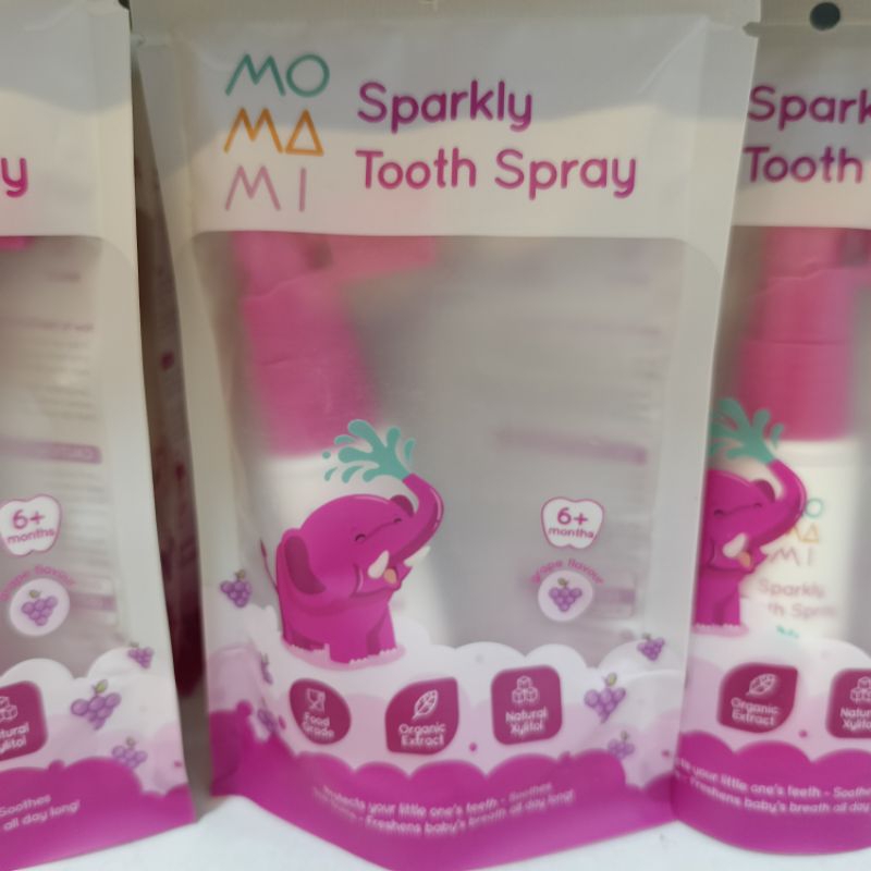 Jual MoMaMi Sparkly Tooth Spray / Spray Mulut (6+ Months) | Shopee ...