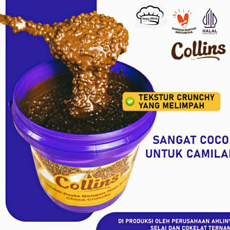 Jual COLLINS CHOCO CRUNCHY 1Kg ,Cokelat Malt Crispy BEST SELLER ...