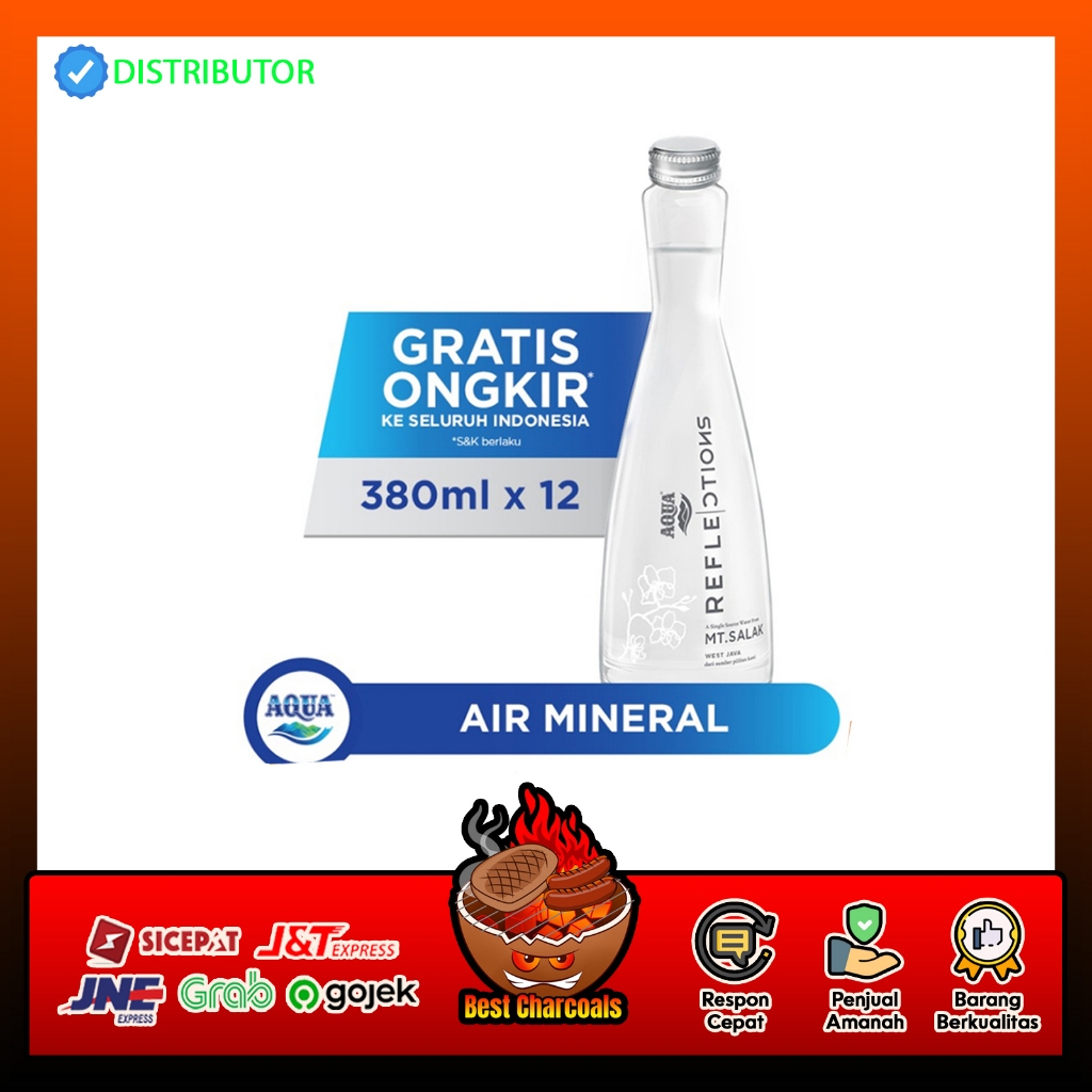 Jual AQUA Reflections Still 380ml x 12 botol ( 1 box) | Shopee Indonesia