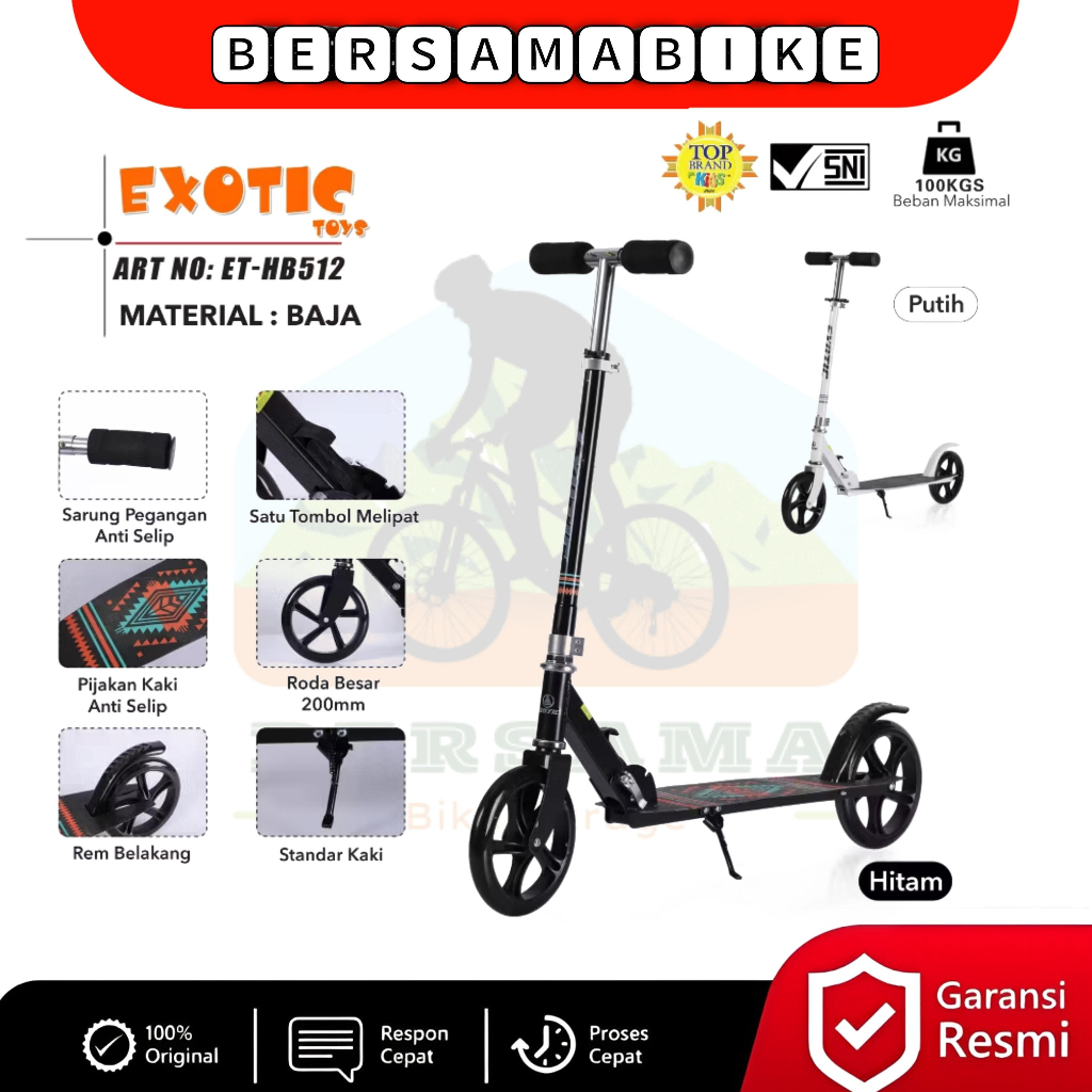 Jual SCOOTER EXOTIC ET HB 512 SKUTER OTOPED ANAK DEWASA MAX 100 Kg ...